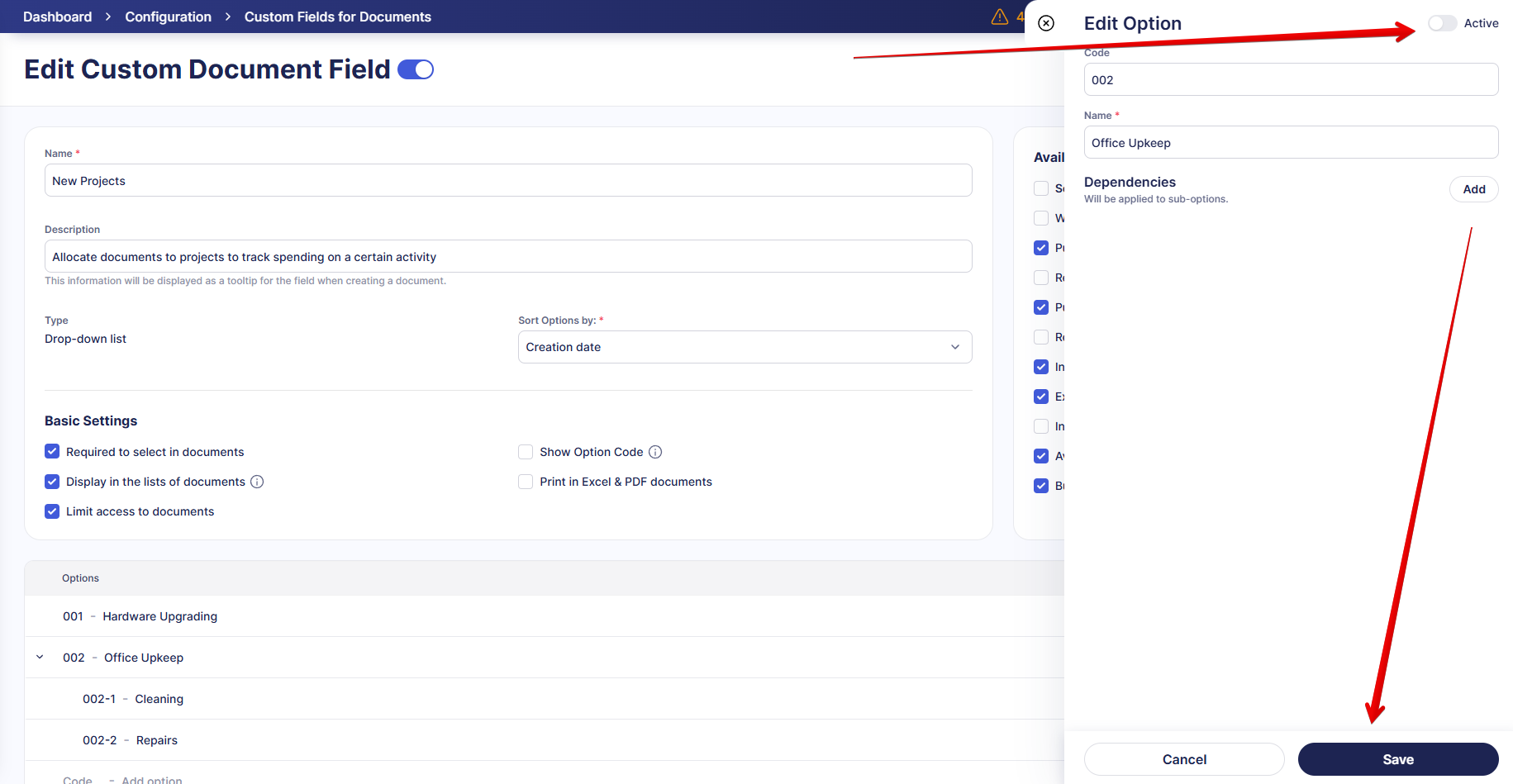 How to Create and Manage Custom Fields for Documents